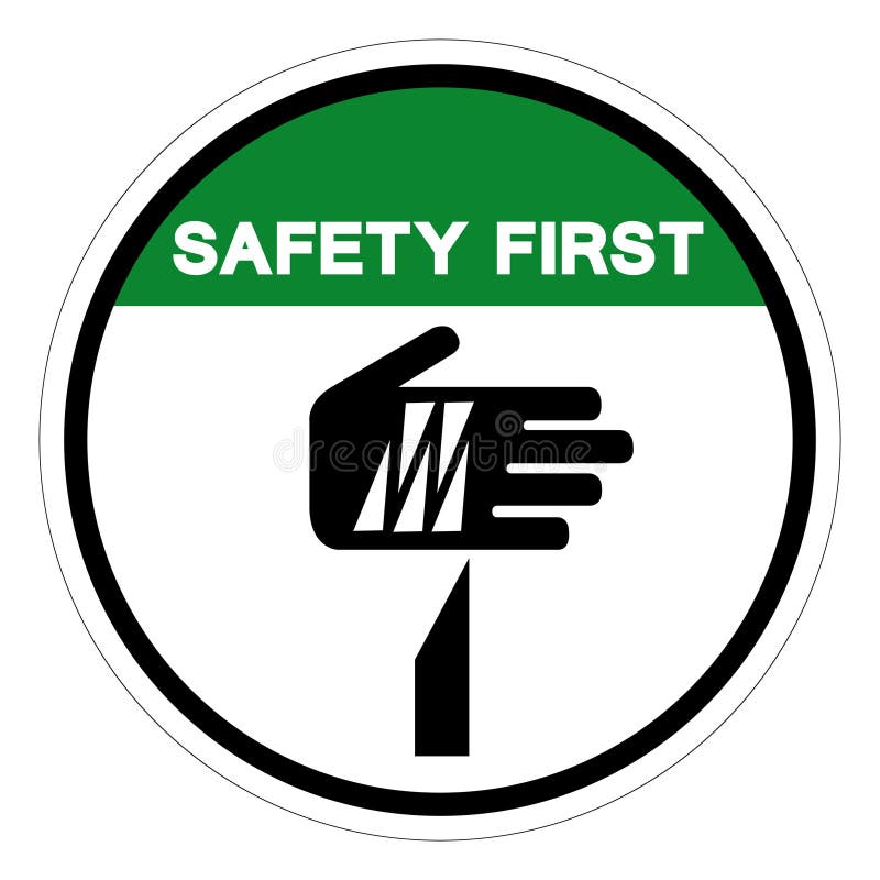 Safety First Sharp Point Symbol Sign, Vector Illustration, Isolate on ...