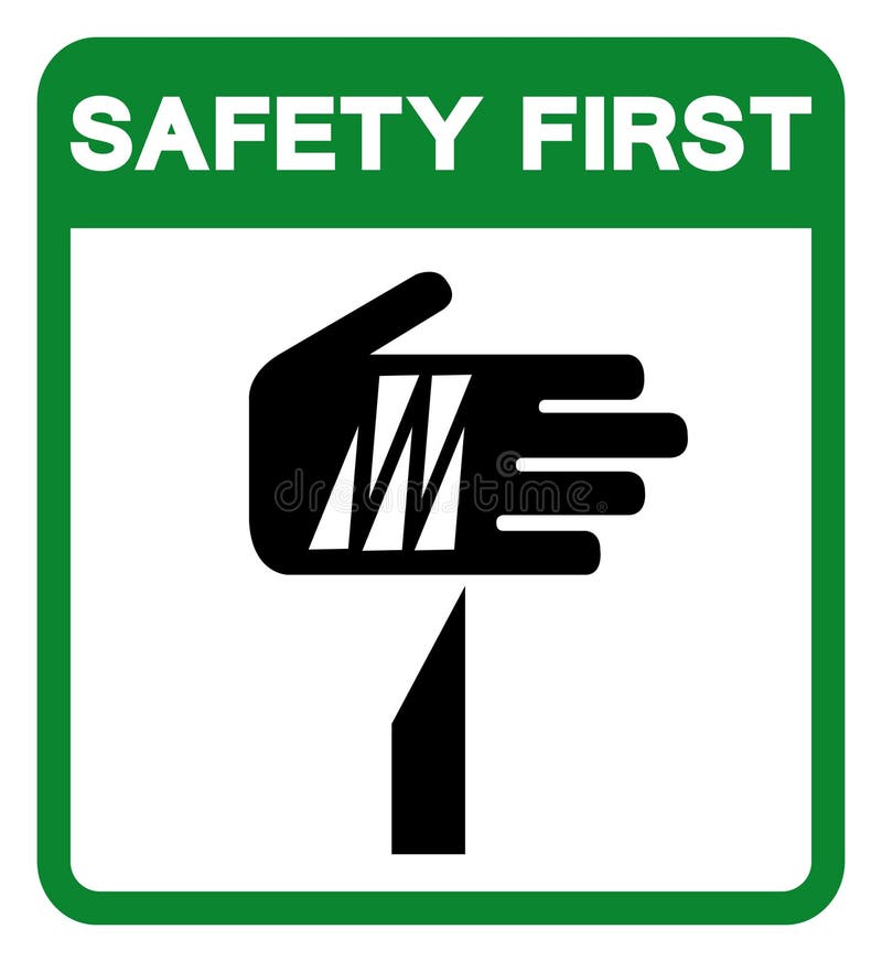 Safety First Sharp Point Symbol Sign, Vector Illustration, Isolate on ...