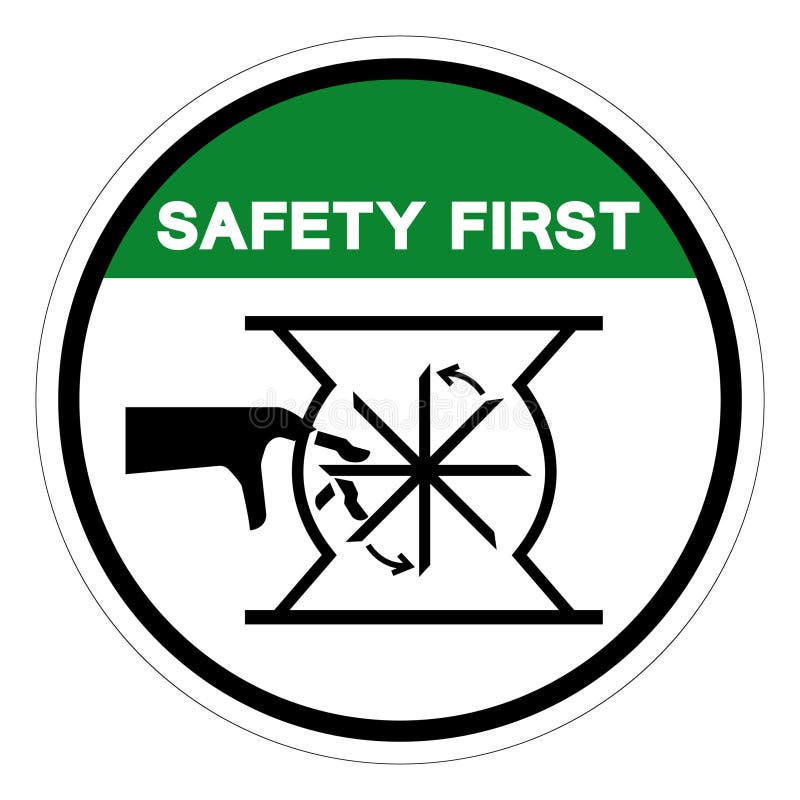 Safety First Shear Points Sharp Edges Symbol Sign, Vector Illustration ...