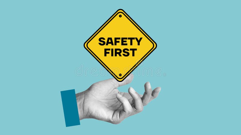 Safety First is Shown Using the Text. Zero Accidents. First Secure ...