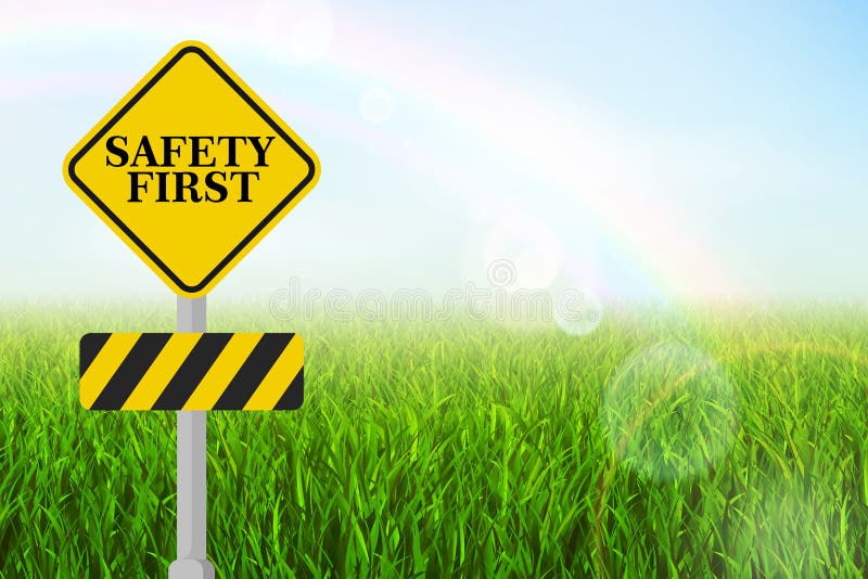 Safety first. stock photo. Image of save, life, sign - 170354416