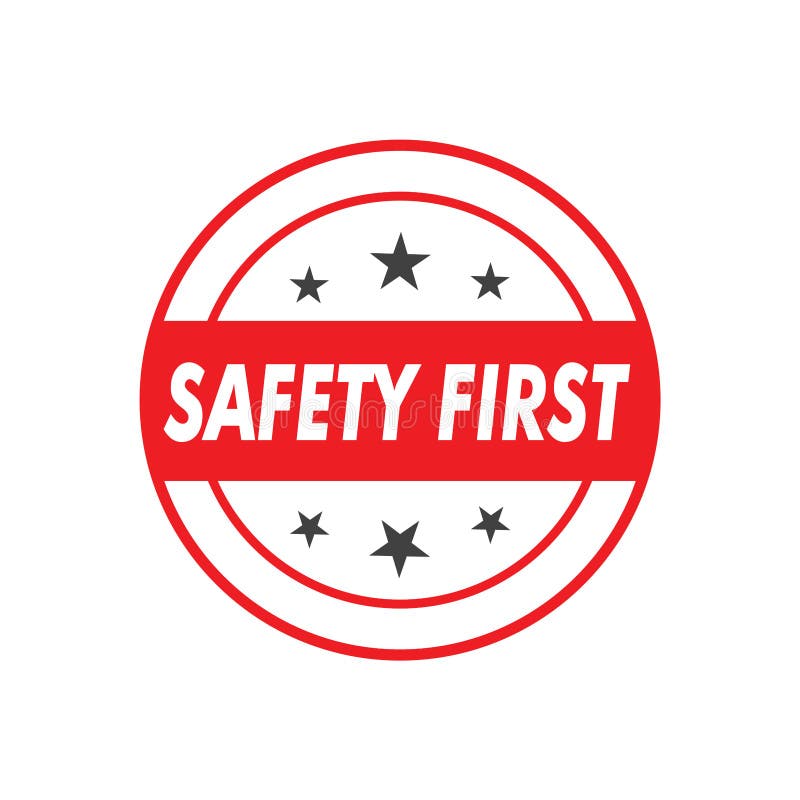Safety First Image Vector, Safety First Banner Design Stock Vector ...