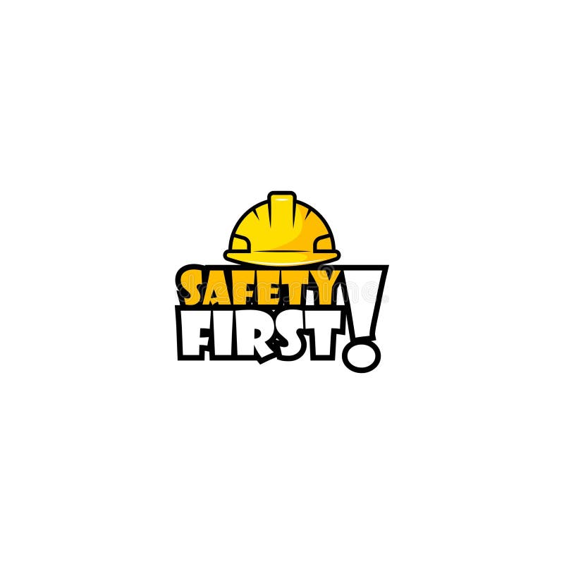 Safety First Text Effect Vector Graphics Stock Vector - Illustration of ...