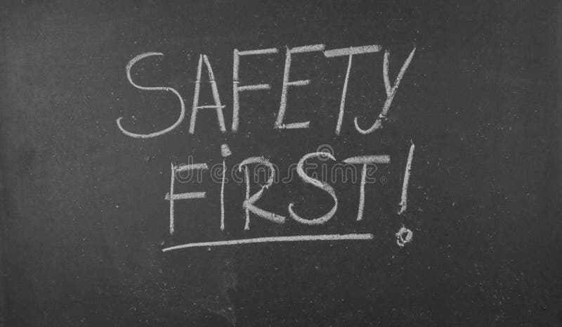 Safety first! stock photo. Image of important, black - 214065894