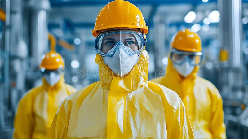 Safety First, Workers in Protective Gear in Industrial Setting Stock ...