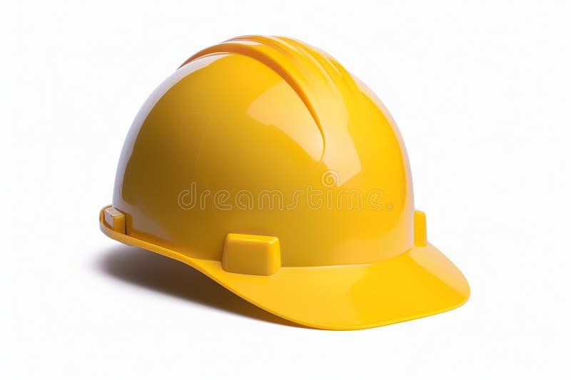 Safety First: Yellow Hard Hat, Isolated on White Background for ...