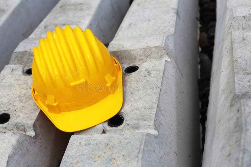 Safety first yellow helmet stock photo. Image of hard - 309857076