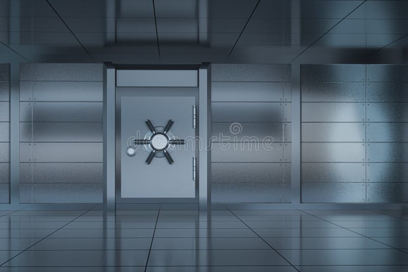 Safety Gate and Coded Lock,abstract Conception,3d Rendering Stock ...