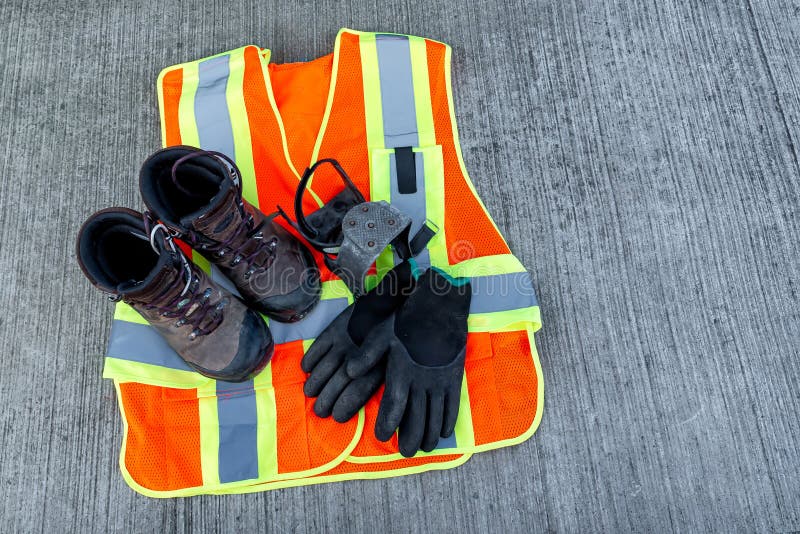 Safety Gear for Workers stock image. Image of leather - 305325987