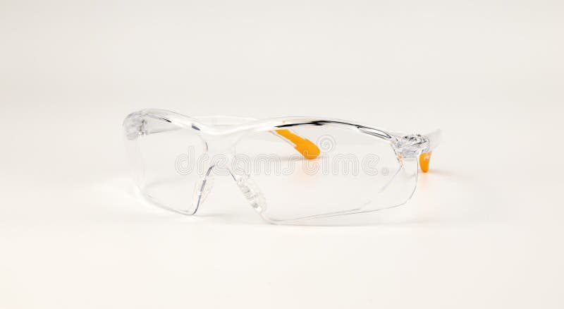 Safety Glasses. the Concept of Safety in Industrial Production. Stock ...
