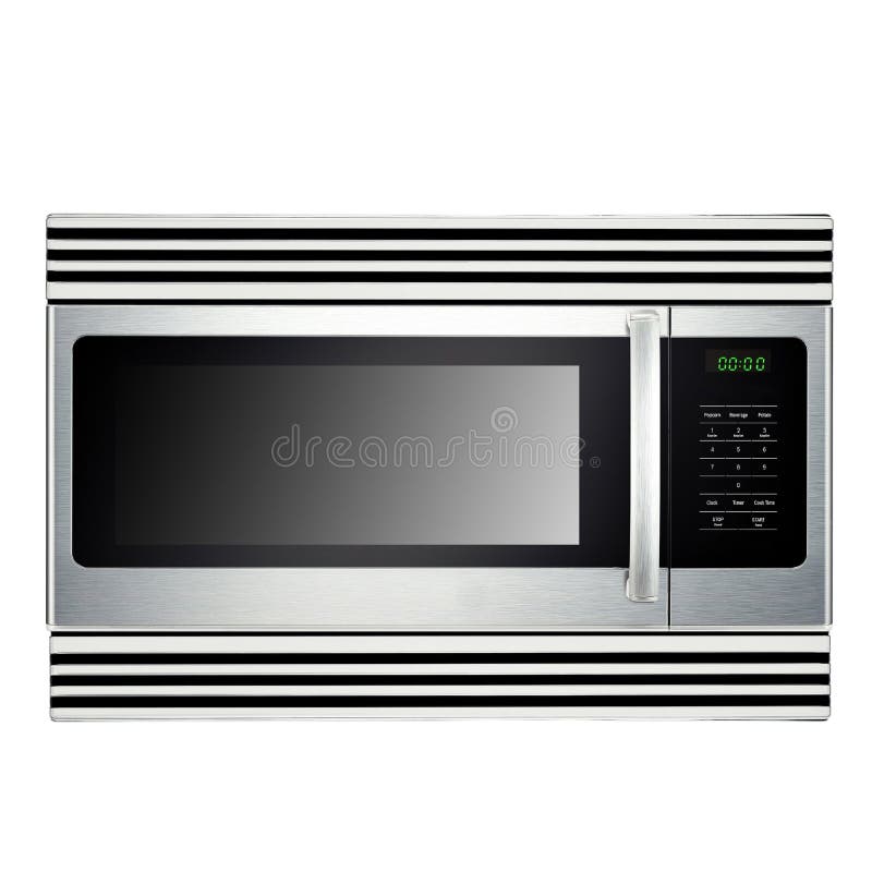 Stainless Steel Microwave Oven - Modern Kitchen Appliance Stock Photo ...