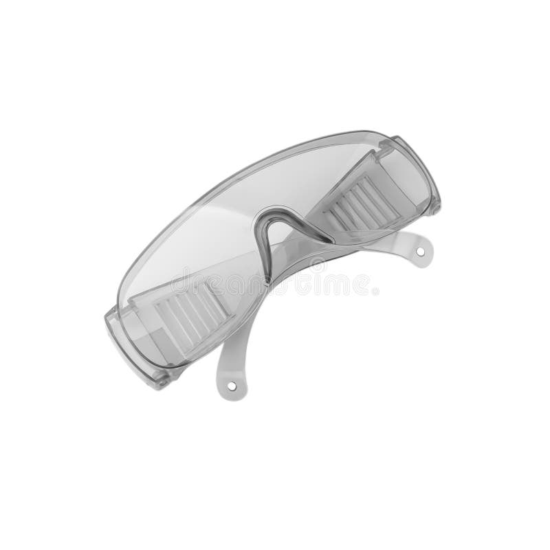 Safety Glasses Isolated on White Background with Clipping Path. Stock ...
