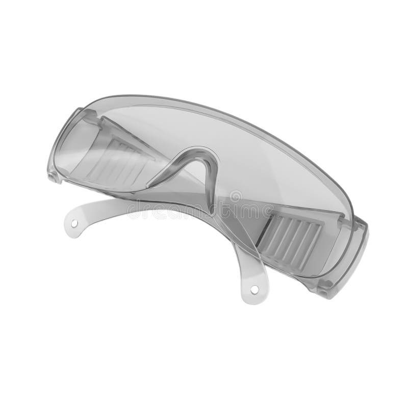 Safety Glasses Isolated on White Background with Clipping Path. Stock ...