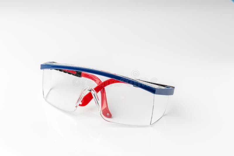Safety Glasses. Plastic Protective Work Glasses Stock Image - Image of ...