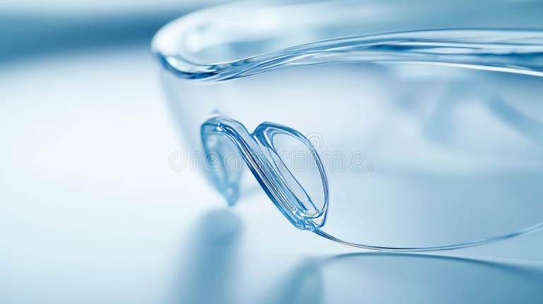 Safety Goggles Displayed on a White Background, Top-down Perspective ...