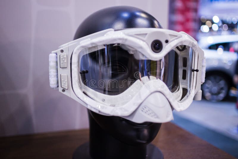 Safety Goggles on Plastic Head Stock Photo - Image of goggles, diving ...