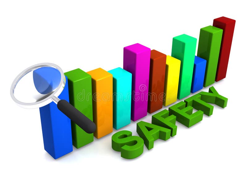 Safety graph stock illustration. Illustration of digital - 132725599