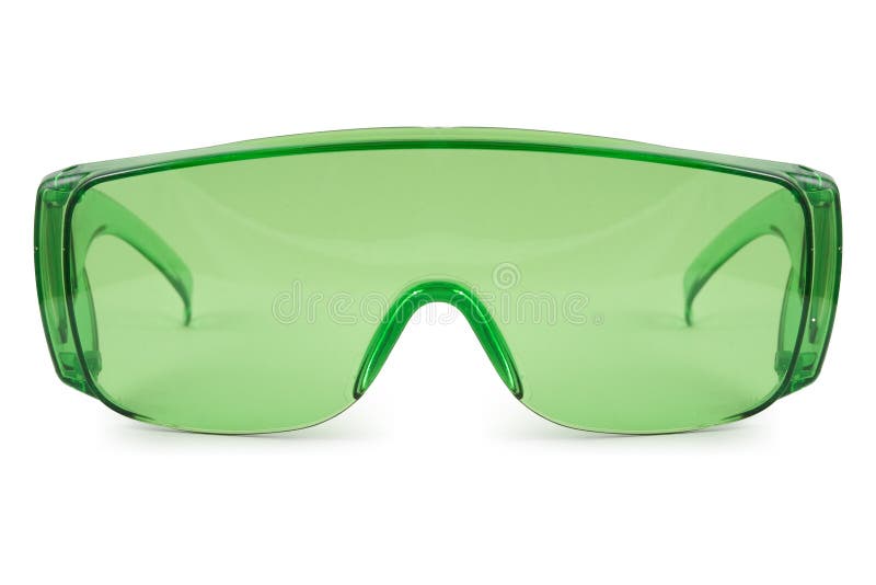Safety green glasses stock photo. Image of eyeglass, safety - 43803552