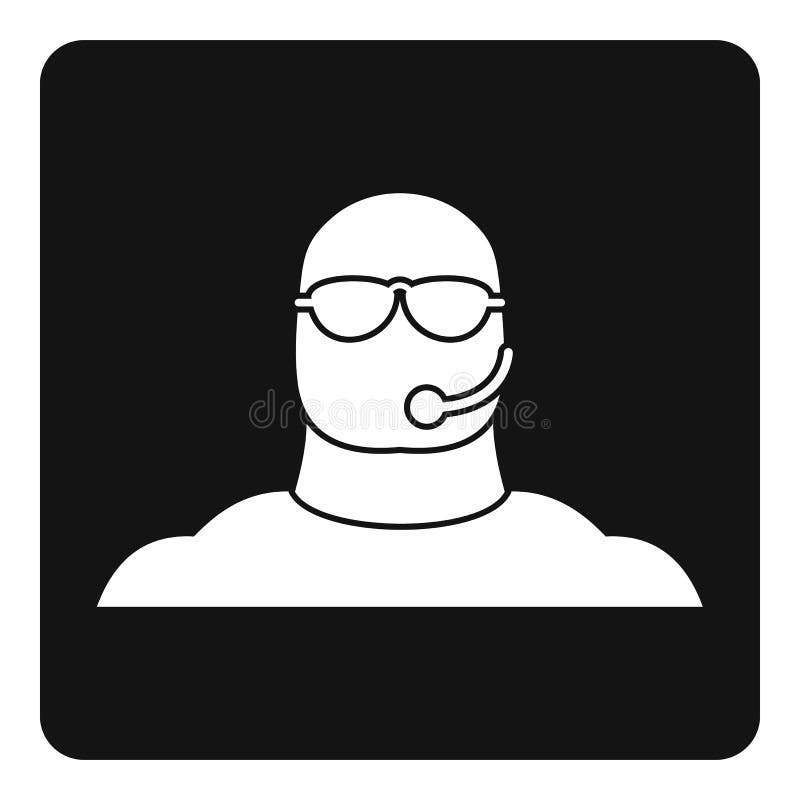 Safety Guard Man Icon Simple Stock Vector - Illustration of authority ...