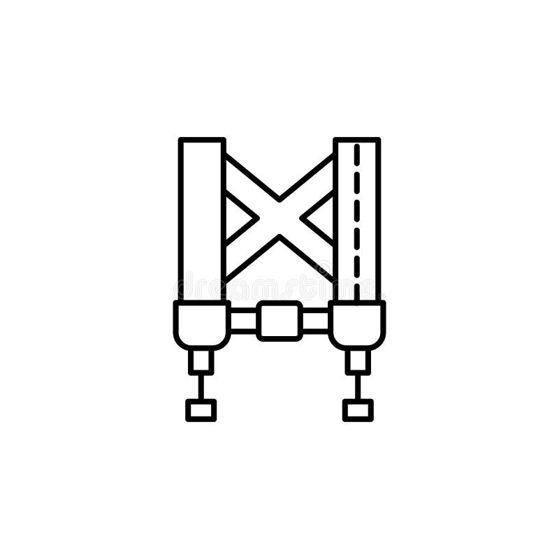 Safety Harness Line Outline Icon Stock Illustrations – 266 Safety ...