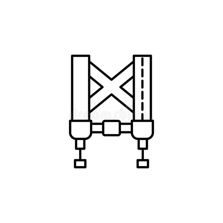 Safety Harness Line Outline Icon Stock Illustrations – 266 Safety ...