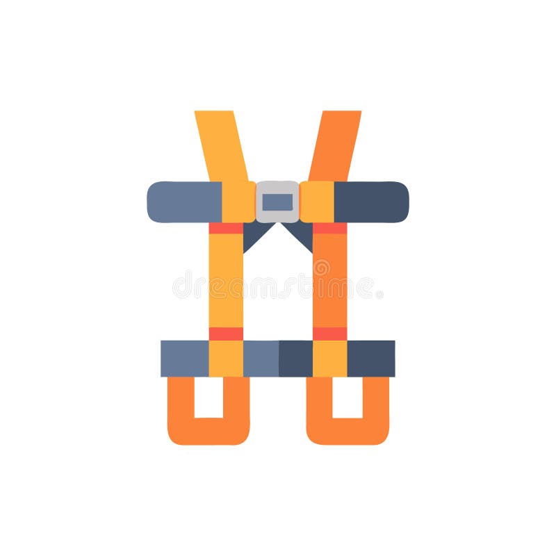 Safety Harness Icon for Workers Stock Illustration - Illustration of ...