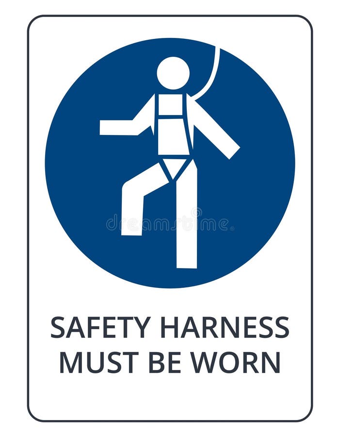 Safety Harness Symbol stock vector. Illustration of mark - 289101301
