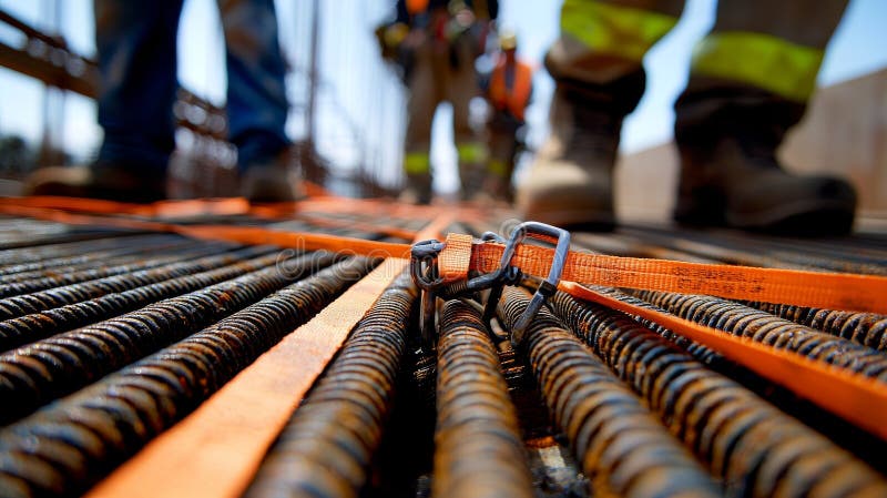 Safety Harnesses and Equipment Used on a Construction Site. Stock Photo ...