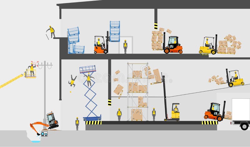 Safety hazards stock vector. Illustration of healthy - 89911845