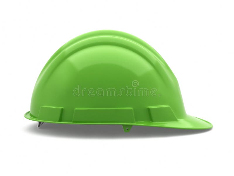 Safety Helmet green stock illustration. Illustration of green - 32093166