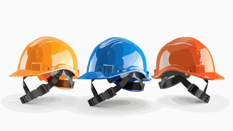 Safety Helmet Icon Vector Illustration for Industrial Safety Gear ...