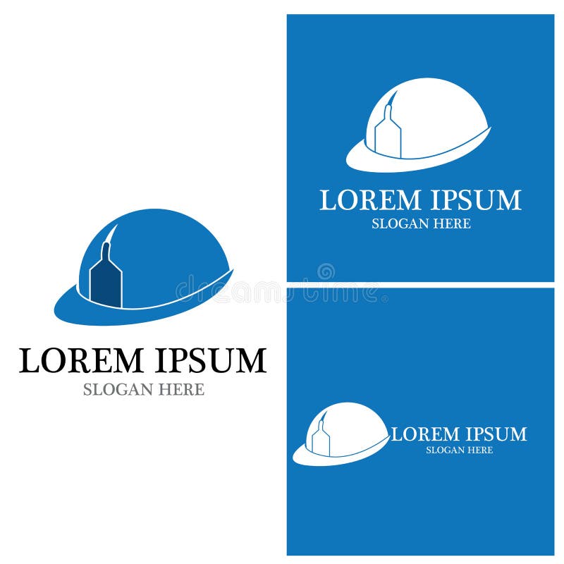 Safety Helmet Industry Logo Stock Illustration - Illustration of helmet ...