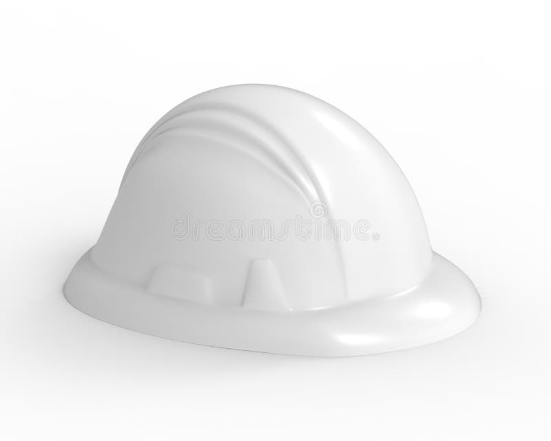 Safety Helmet Mockup for Construction Worker or Engineer. Stock Image ...