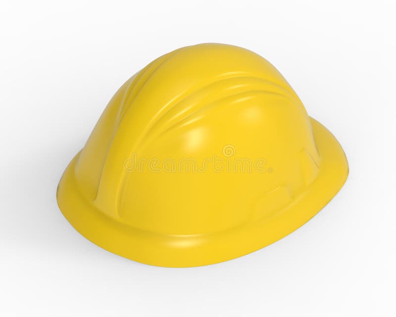 Safety Helmet Mockup for Construction Worker or Engineer. Stock Photo ...