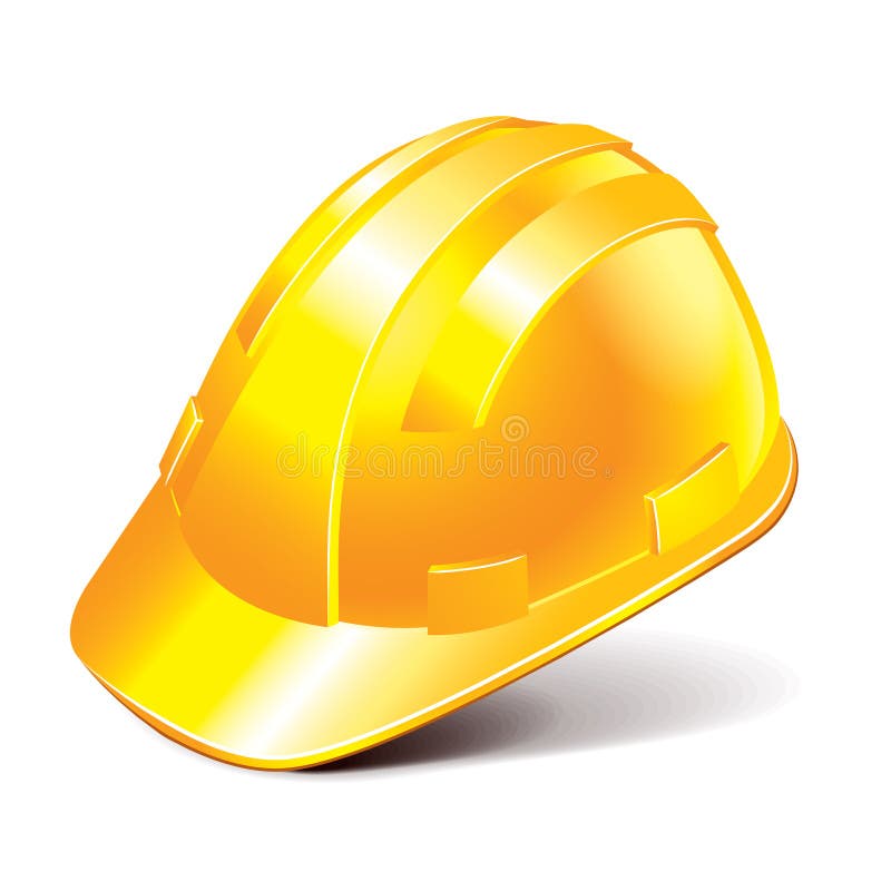 Safety Helmet Vector Illustration Stock Vector - Illustration of ...