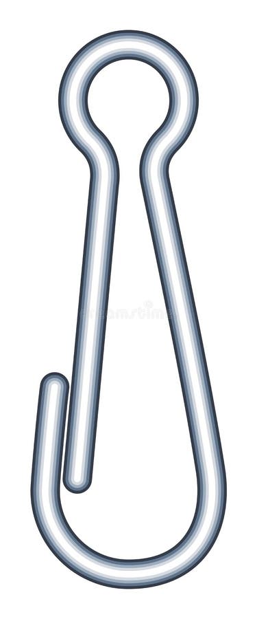 Safety hook illustration stock vector. Illustration of belaying - 109864060