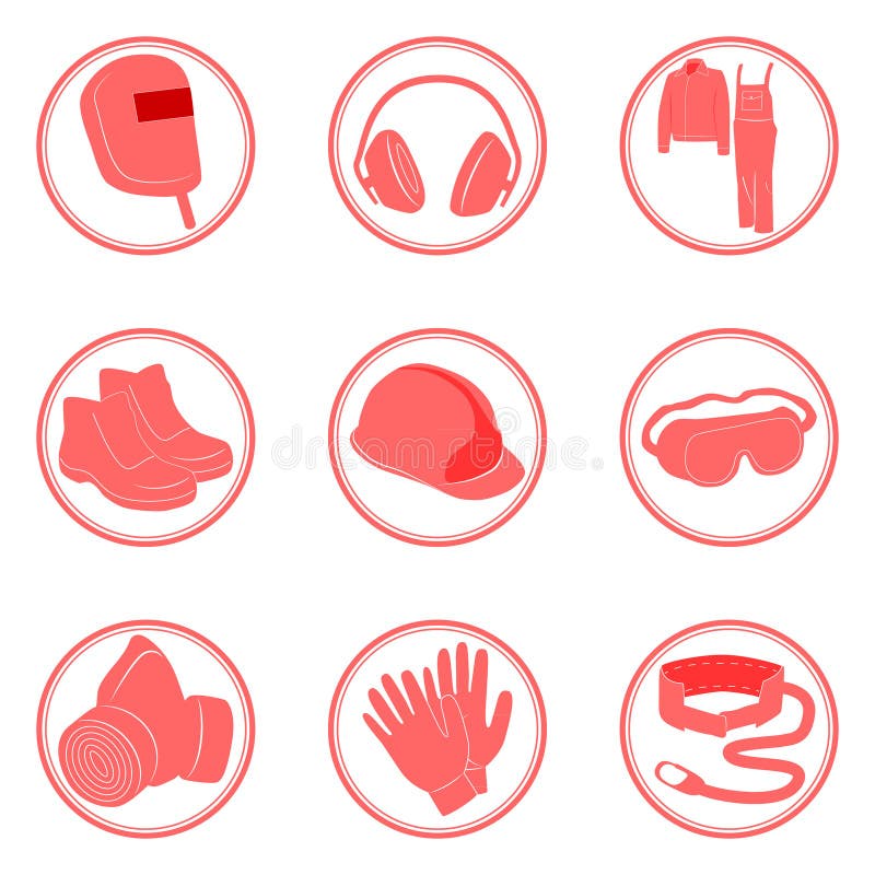 Safety Infographics Individual Protective Tools Stock Vector ...