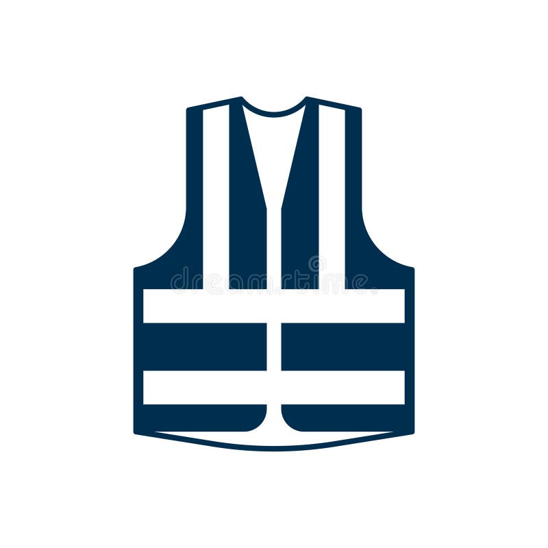 Safety Reflective Jacket Vector Icon Stock Vector - Illustration of ...