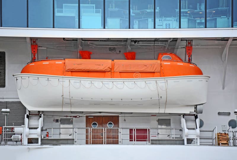 Safety lifeboat stock photo. Image of davit, equipment - 40820056