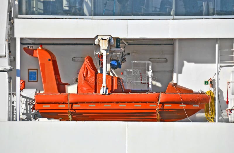 Safety lifeboat stock photo. Image of ferry, port, liner - 66574876