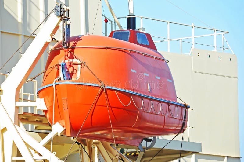 Safety Lifeboat on Ship Deck Stock Image - Image of escape, ferry: 81521759