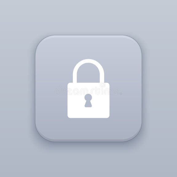 Safety, Lock Button, Best Vector Stock Vector - Illustration of code ...