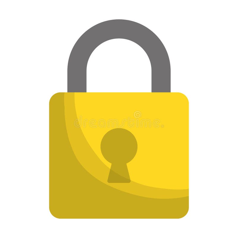 Safety lock icon image stock illustration. Illustration of encryption ...