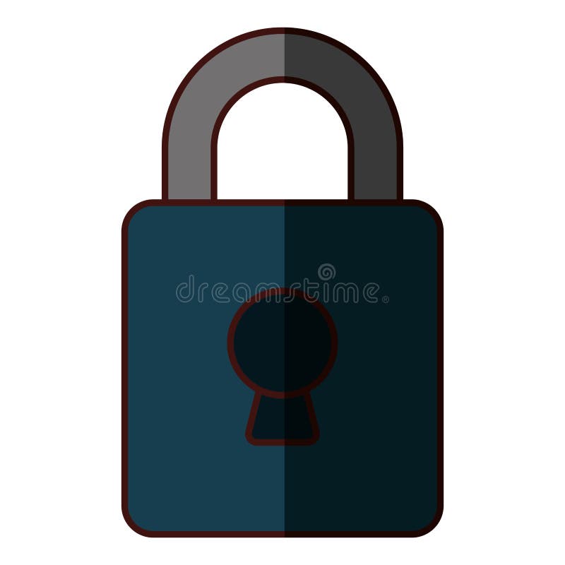 Safety lock icon image stock illustration. Illustration of button ...