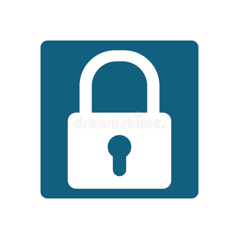 Safety lock icon image stock illustration. Illustration of abstract ...