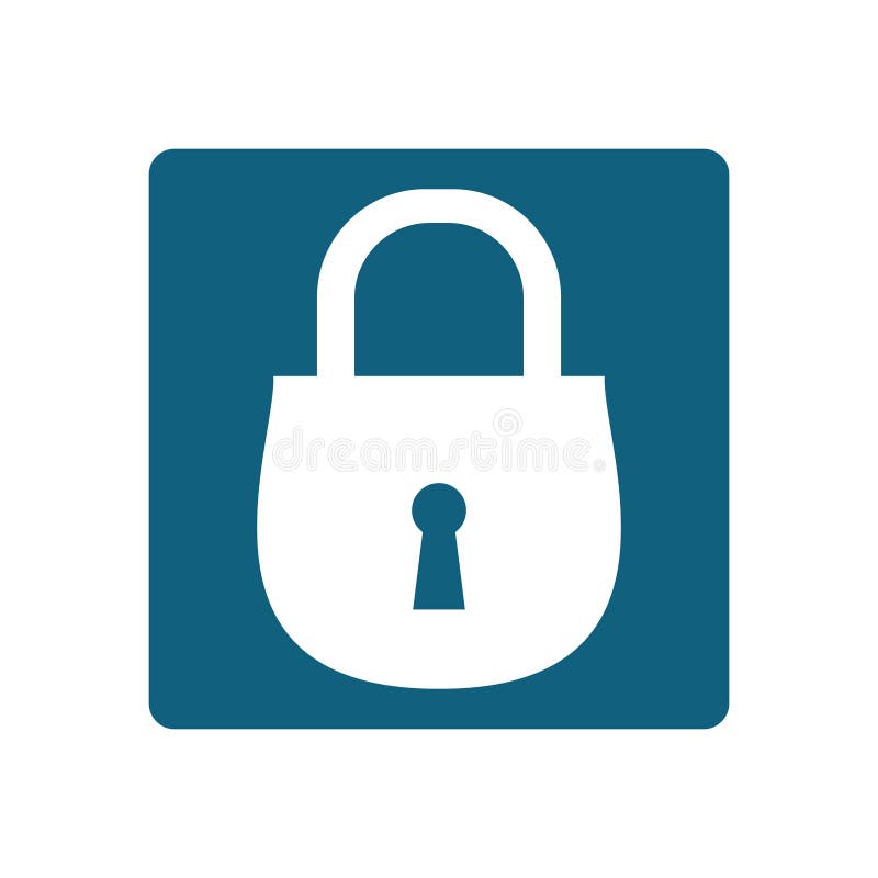 Safety lock icon image stock illustration. Illustration of password ...