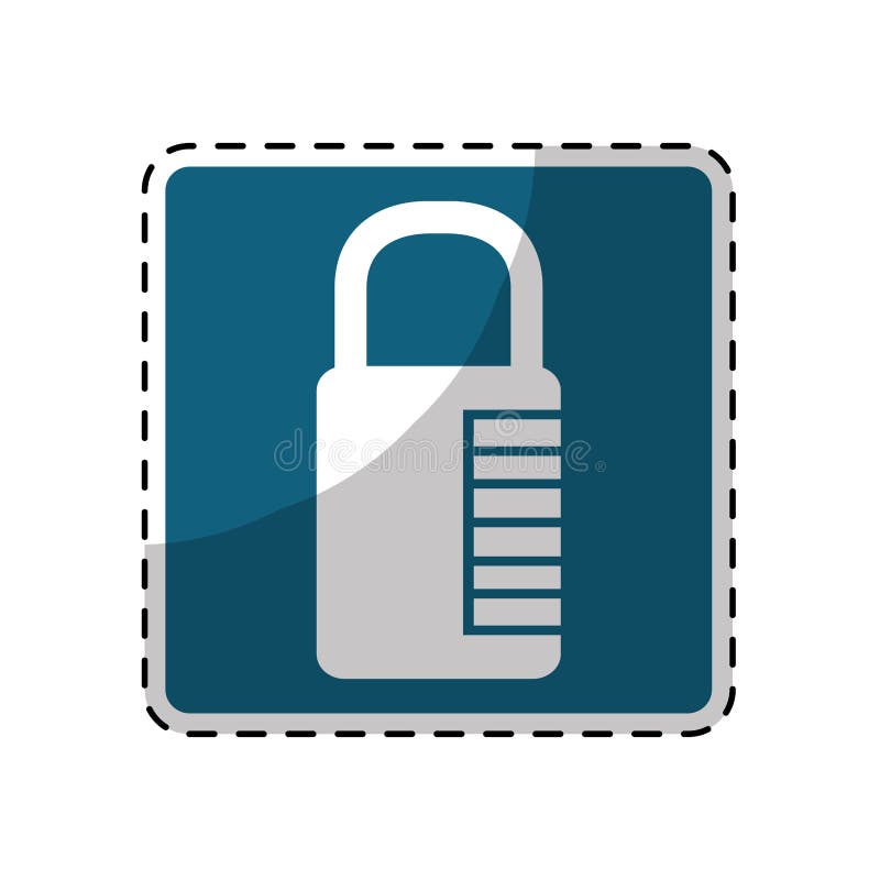 Safety lock icon image stock illustration. Illustration of padlock ...