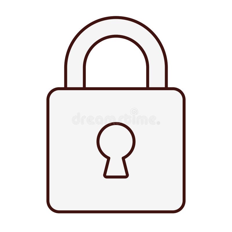 Safety lock icon image stock vector. Illustration of computer - 82582190