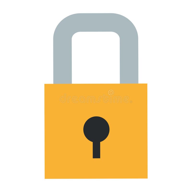 Safety lock icon stock illustration. Illustration of access - 73984047
