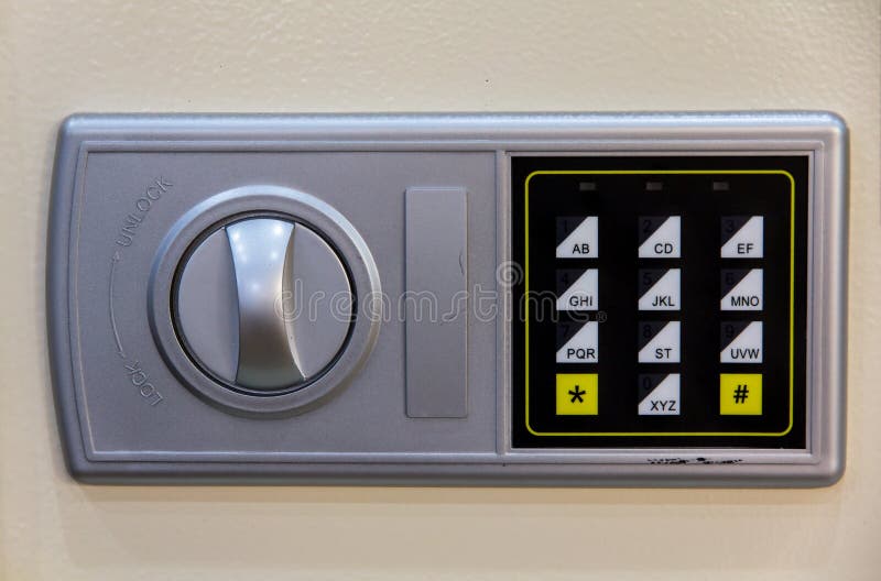 Safety Locker Numerical Keypad Stock Image - Image of code, number ...
